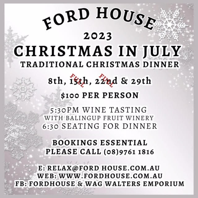 Ford House Christmas In July - Fridgetown Fest